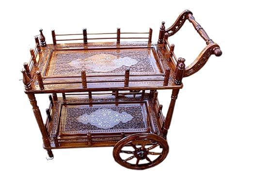 CREATIVE SKILLS Sheesham Wood Standard Handmade Wheel décor Service ...