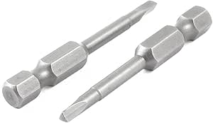 uxcell 2 Pcs 6.3mm Hex Shank 3mm Tip Magnetic Triangle Screwdriver Bits - Amazon.com