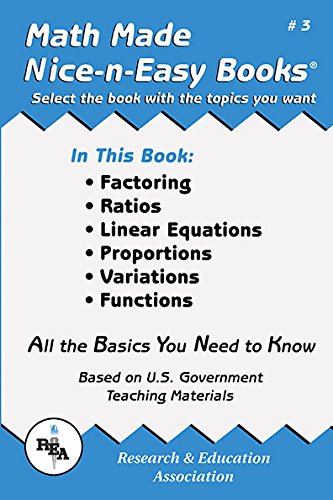 Math Made Nice & Easy #3: Factoring, Ratios, Linear Equations ...