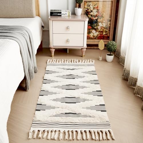 Amazon.com: Boho Runner Rug Washable Hallway Rug Runner, Tufted Woven ...