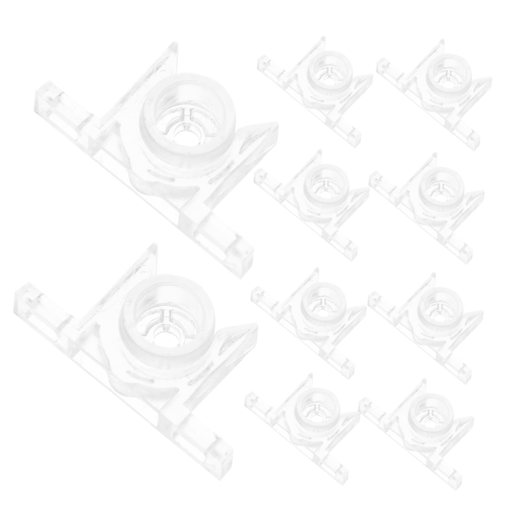 DOITOOL 10 Sets Bead Buckle Cabinet False Drawer Front Clips Cupboard ...