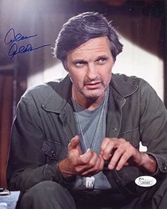 ALAN ALDA AUTOGRAPHED 8x10 COLOR PHOTO+JSA RARE MASH at Amazon's ...