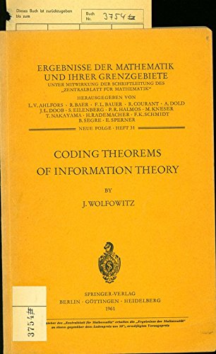 Coding Theorems of Information Theory: Jacob Wolfowitz: Amazon.com: Books