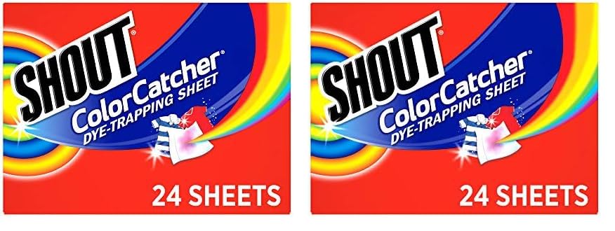 Amazon.com: SHOUT Color Catcher, Dye-Trapping Sheets, 24 Sheets (Pack ...