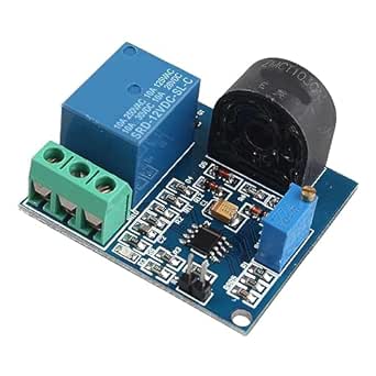 HALJIA AC Current Detection Sensor Module 12V Relay Protection Module ...