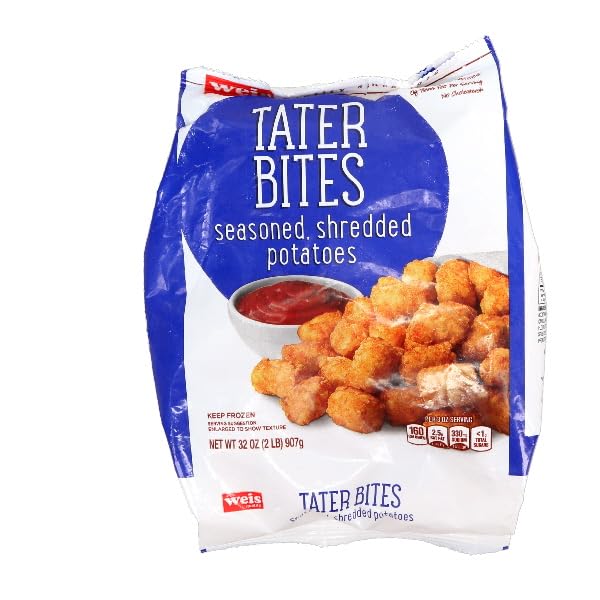Amazon.com: Weis Quality, Tater Bites Seasoned Shredded Potatoes, 32 ...