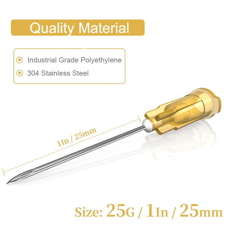 Snapklik.com : 25Ga 1 Inch Luer Lock Needle, Industrial Dispensing ...