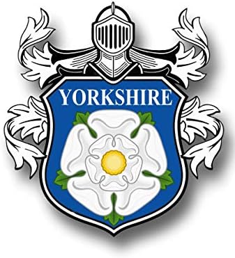 Yorkshire County Symbol Decal Sticker by WaterShed Designs - White ...