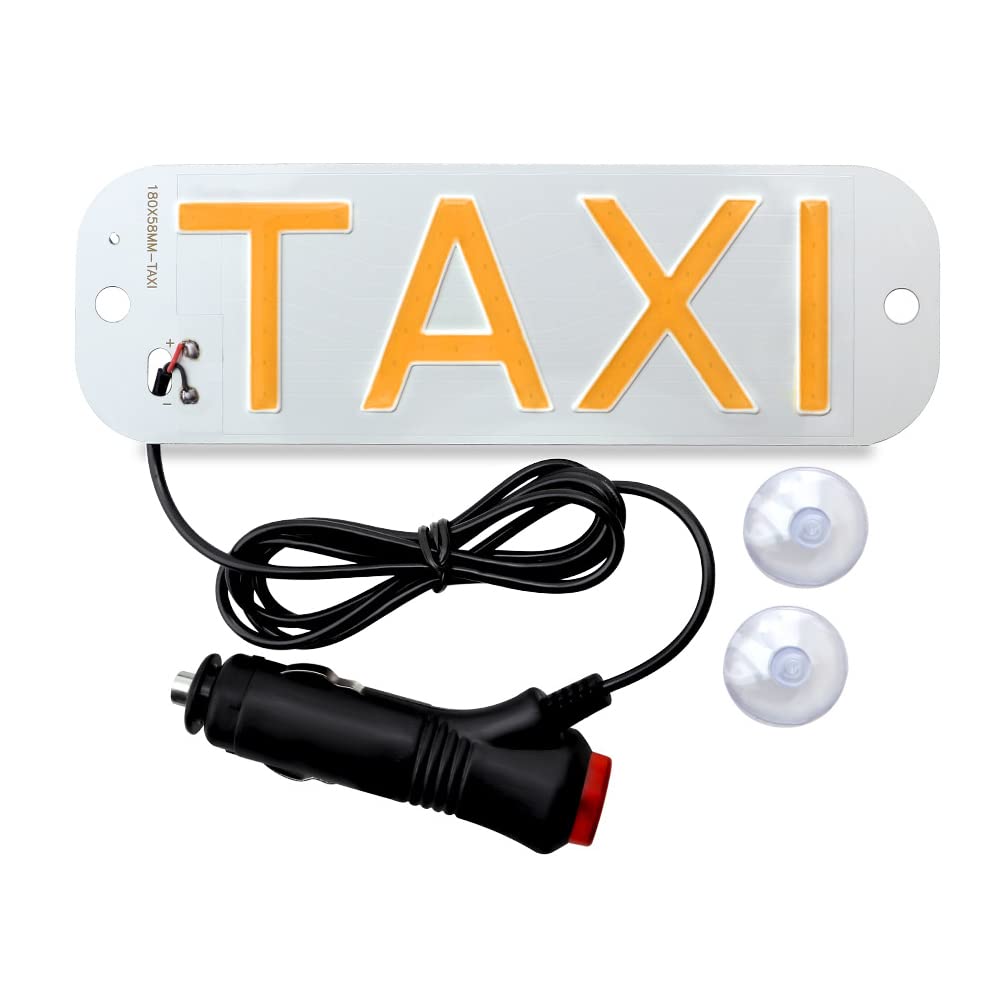 Amazon.com: NSKANQI 1pcs Taxi LED Sign Decor, LED Light Sign Logo ...