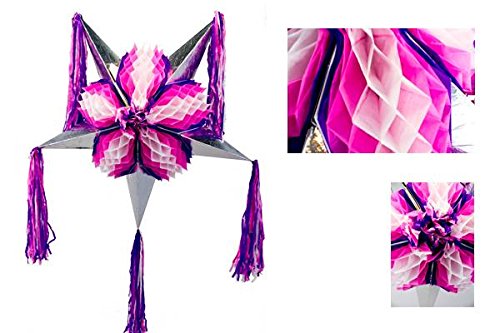 Star Piñata, Pink & Purple, 31.5 Inches Assembled - Foldable for ...