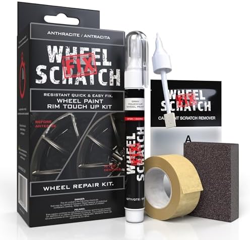 Amazon.com: Wheel Scratch Fix® Gray Touch Up Paint for Cars - DIY Alloy ...