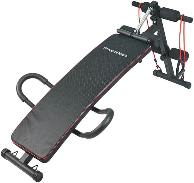 PhysioRoom Sit Up Bench | Home Gym Equipment Weight Bench Foldable ...
