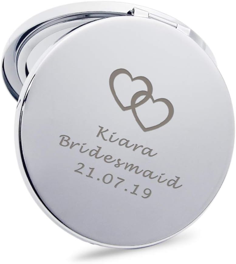 howson london Compact Mirror Personalised Pocket Mirror Bridesmaid Gift ...