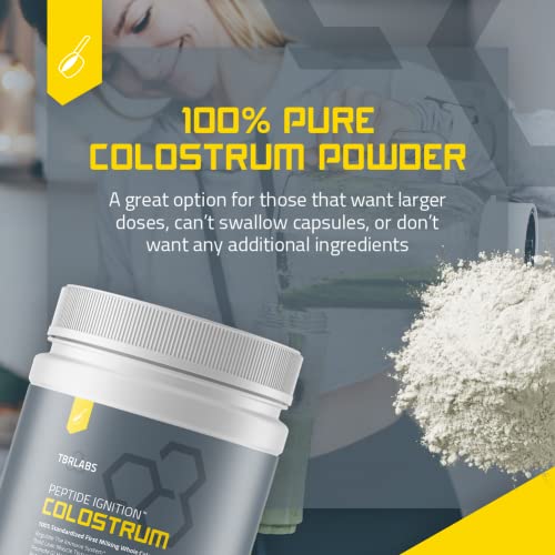 TBR Labs Bovine Colostrum Powder with Immunoglobulins and Lactoferrin ...