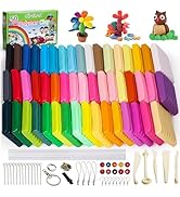 Amazon.com: CiaraQ 24 Colors Small Block Polymer Clay Starter kit, Oven ...
