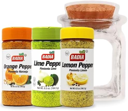 Amazon.com : Gourmet Seasoning Set: Includes 6.5 Oz Lemon Pepper, Lime ...