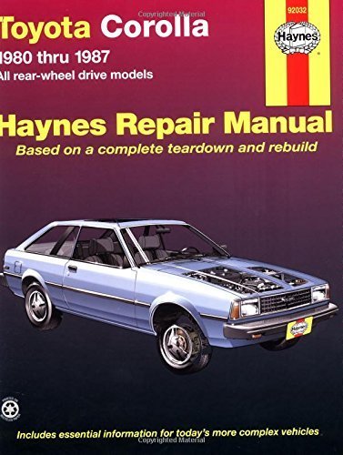 Toyota Corolla (RWD) 1980-87 Automotive Repair Manual (Haynes ...