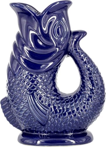 The Bubble Jug® Dark Cobalt Blue 1.5L Litre Extra Large Glug Jug - Fish ...
