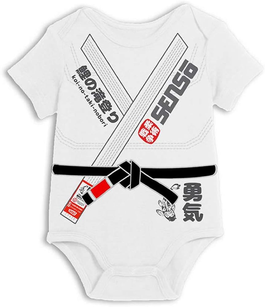 Amazon.com: Baby Jiu Jitsu Bodysuit - Yuki Model BJJ Gi for Little ...