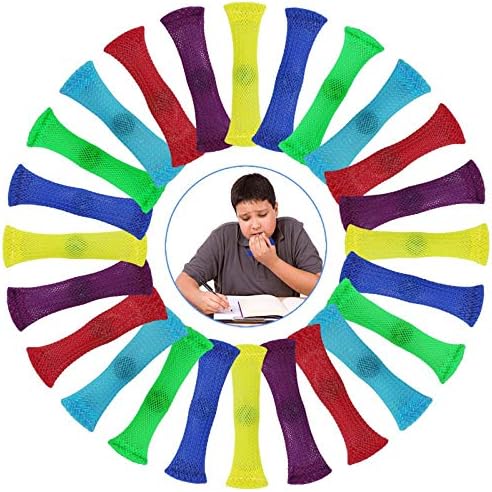 NOVELTY PLACE Mesh and Marble Fidget Toys 10 Pcs - Slide Push Squeeze ...