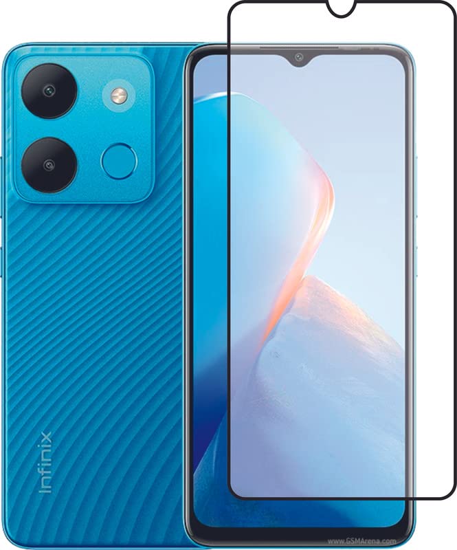 Prime Retail 5D Tempered Glass for Infinix Smart 7 HD (Black) Full ...