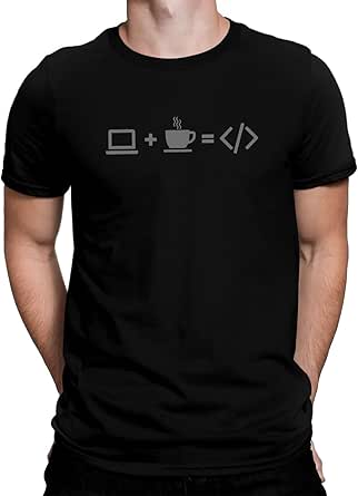 Camiseta Programador Computador E Café Programação | Amazon.com.br