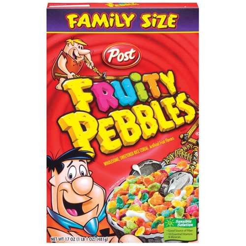 Amazon.com: Post Fruity Pebbles Cereal, 13 oz (Pack of 6)