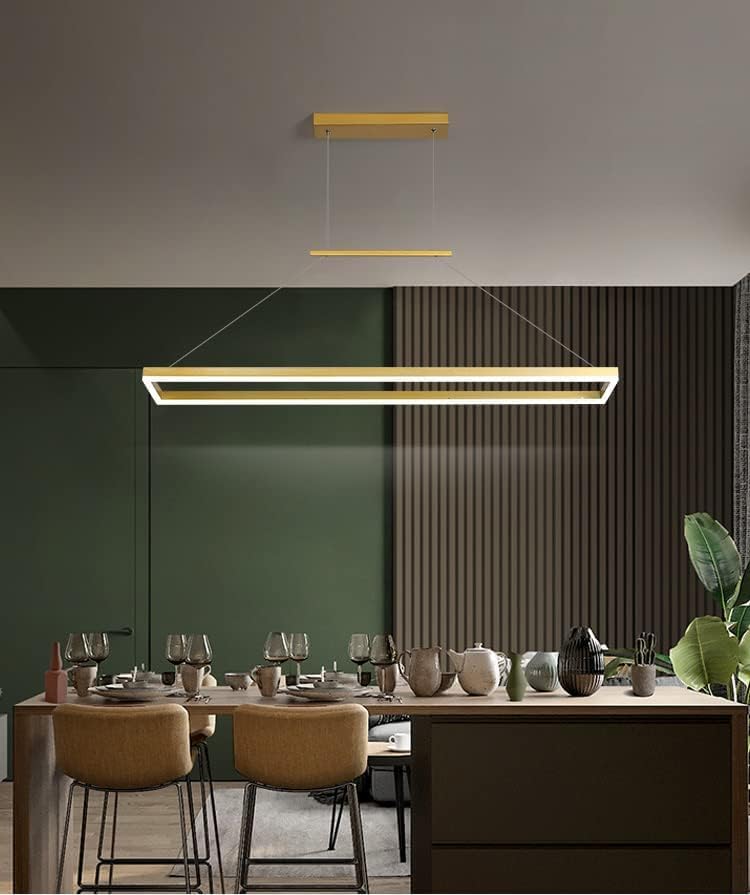 Buy CITRA 1200x300MM Rectangular Gold LED Light Chandelier Lighting ...