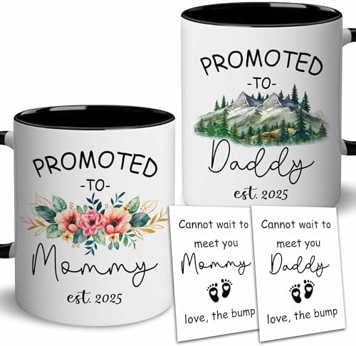 Amazon.com: Mom and Dad Mugs for New Parents 2025, First Time Mom Gift ...