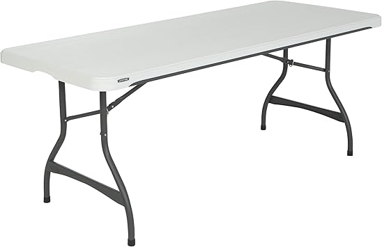 Amazon.com: Lifetime 80306 Commercial Stackable Folding Table, 6 ...