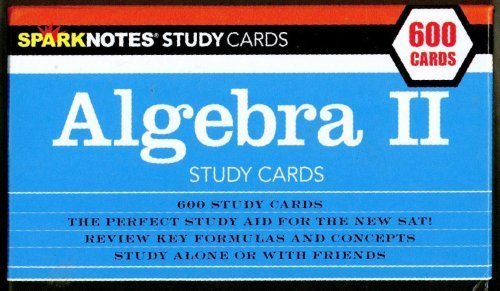 Algebra II Study Cards (Sparknotes Study Cards, Box Set): SparkNotes ...