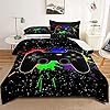 Amazon.com: Gaming Bedding Set Full Size Gamer Comforter Set for Boys ...