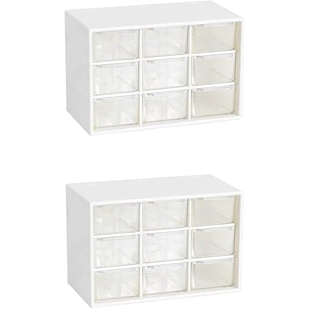 Amazon.com: Wenqik 2 Pcs Small Drawer Organizer 9 Drawer Teacher ...