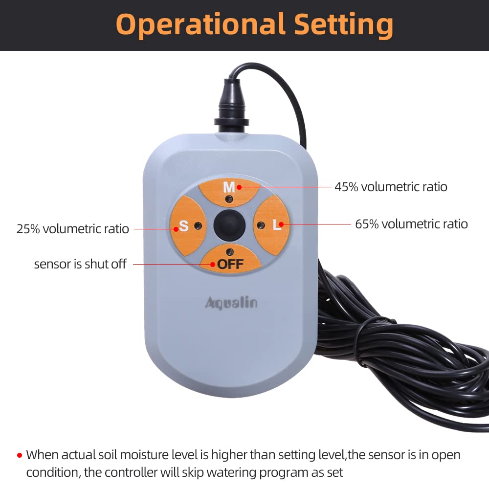 Aqualin Soil Moisture Sensor Interrupt Automatic Watering System for ...