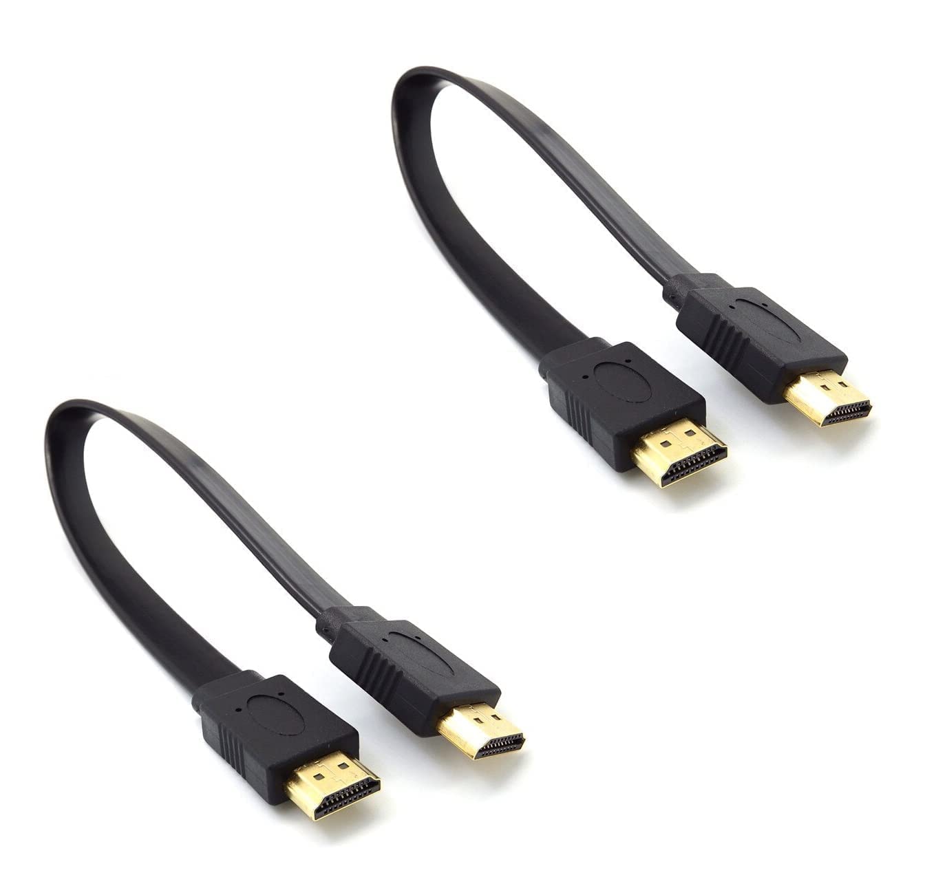 fdealz® [ 2 Pieces ] Cable Adaptor HDMI Short Cable - 0.5 Meter / 50 CM ...
