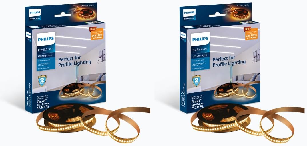 PHILIPS Marathon Ultra Yellow Rope Light 50 m Warm White | 120 LED per ...