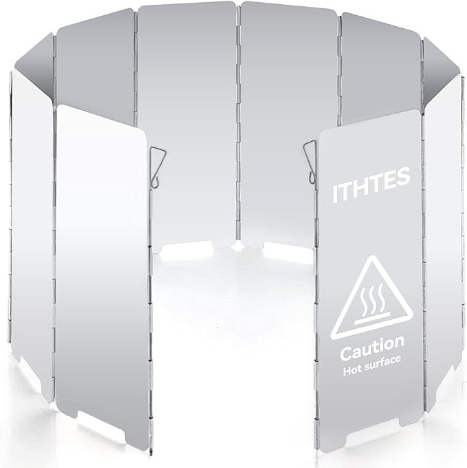 Ithyes Stove Windscreen Camping Stove Windbreak Outdoor Camping ...