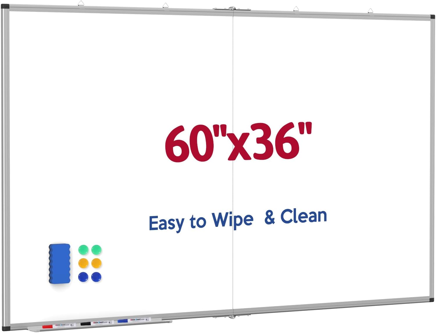 Amazon.com : UIFER Large Whiteboard, 60 X 36 Inches Big Whiteboard for ...