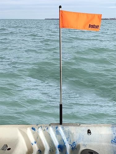 Amazon.com: Brocraft 360 Degree Kayak Fishing Kayak Safety Flag/Kayak ...