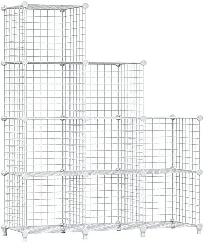 Amazon.com: Wolizom Wire Cube Storage, Metal Grids Shelves Bookshelf ...