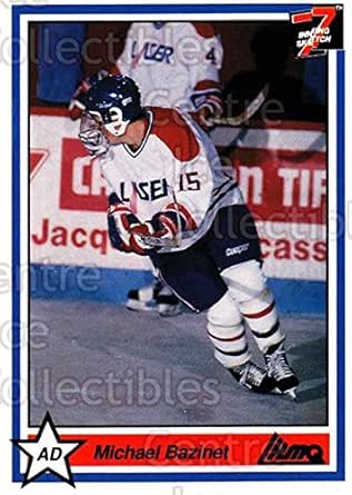 Amazon.com: (CI) Michael Bazinet Hockey Card 1990-91 7th Inning Sketch ...