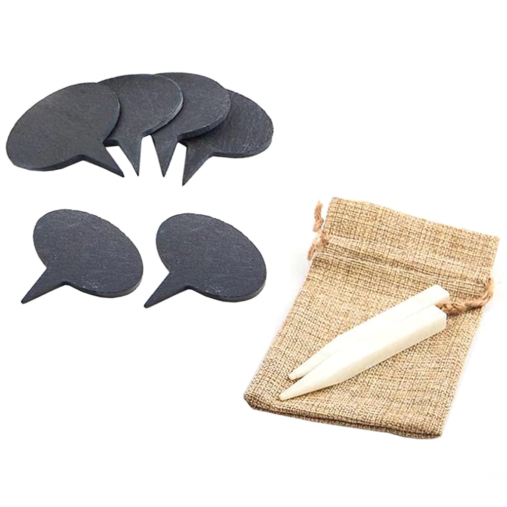 Amazon.com: 6 Pcs Cheese Markers Set Black Slate Cheese Labels Cheese ...