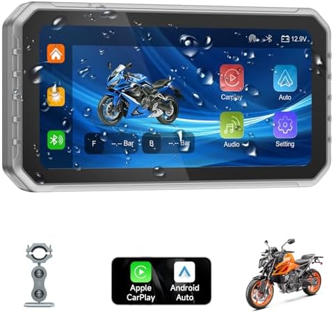 Amazon.com: Carpuride W702PRO for Motorcycle CarPlay& Android Auto ...