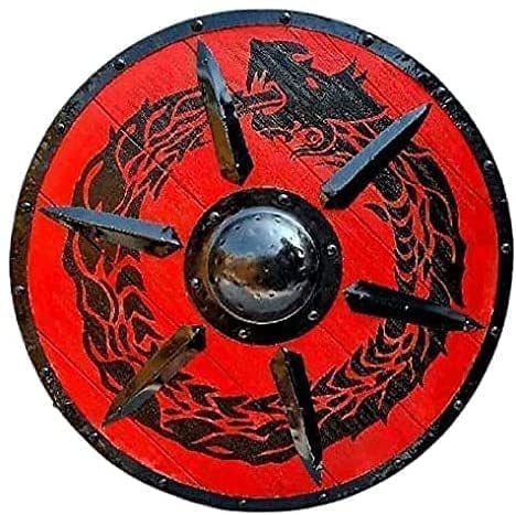Buy SIAN Medieval Round Viking Shield Dragon Printed for Battle Best ...