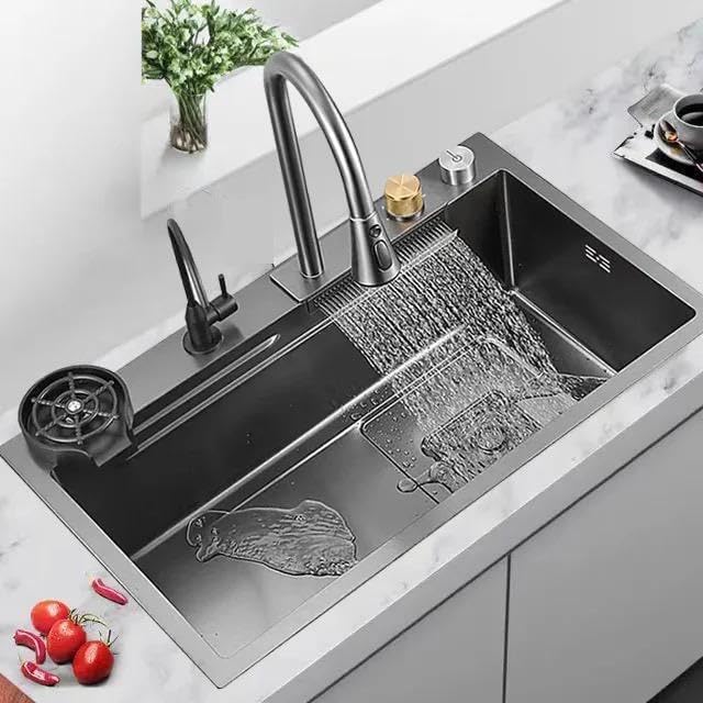 SIROTIA 30 X 18 X 10 Kitchen Sink Anti Scratch Design Single Bowl ...