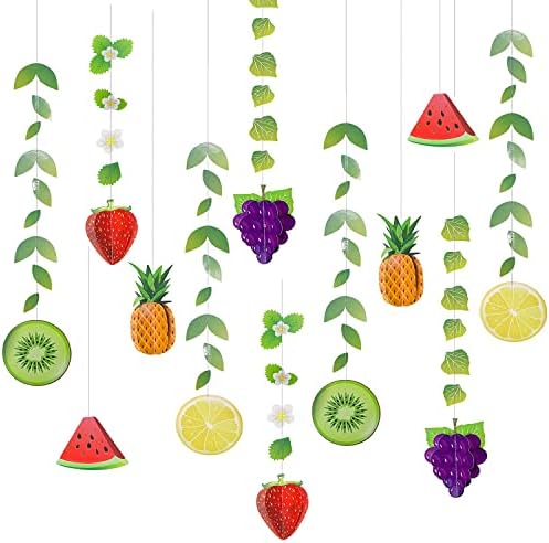 Amazon.com: Cheerland 12 Strings Tropical Fruit Garlands for Kids ...