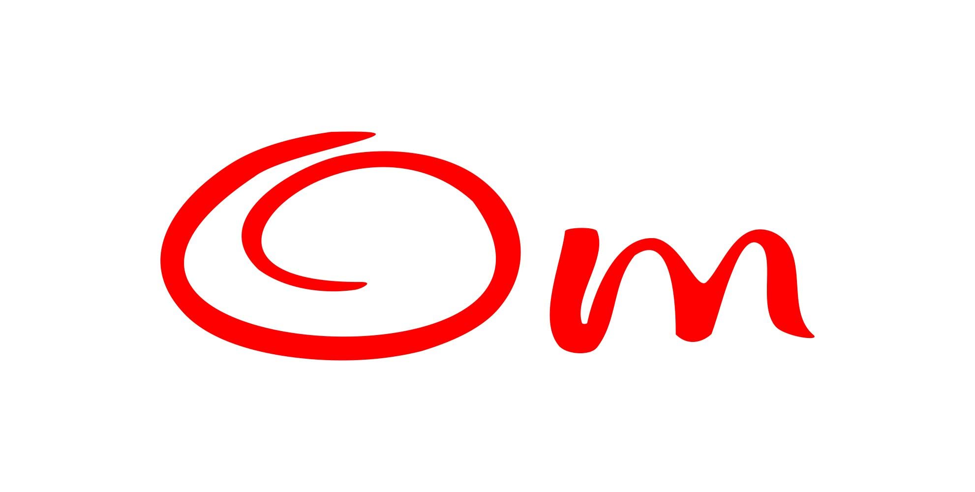 Om English Logo Letter OM Logo With Lightning Icon, Letter Combination
