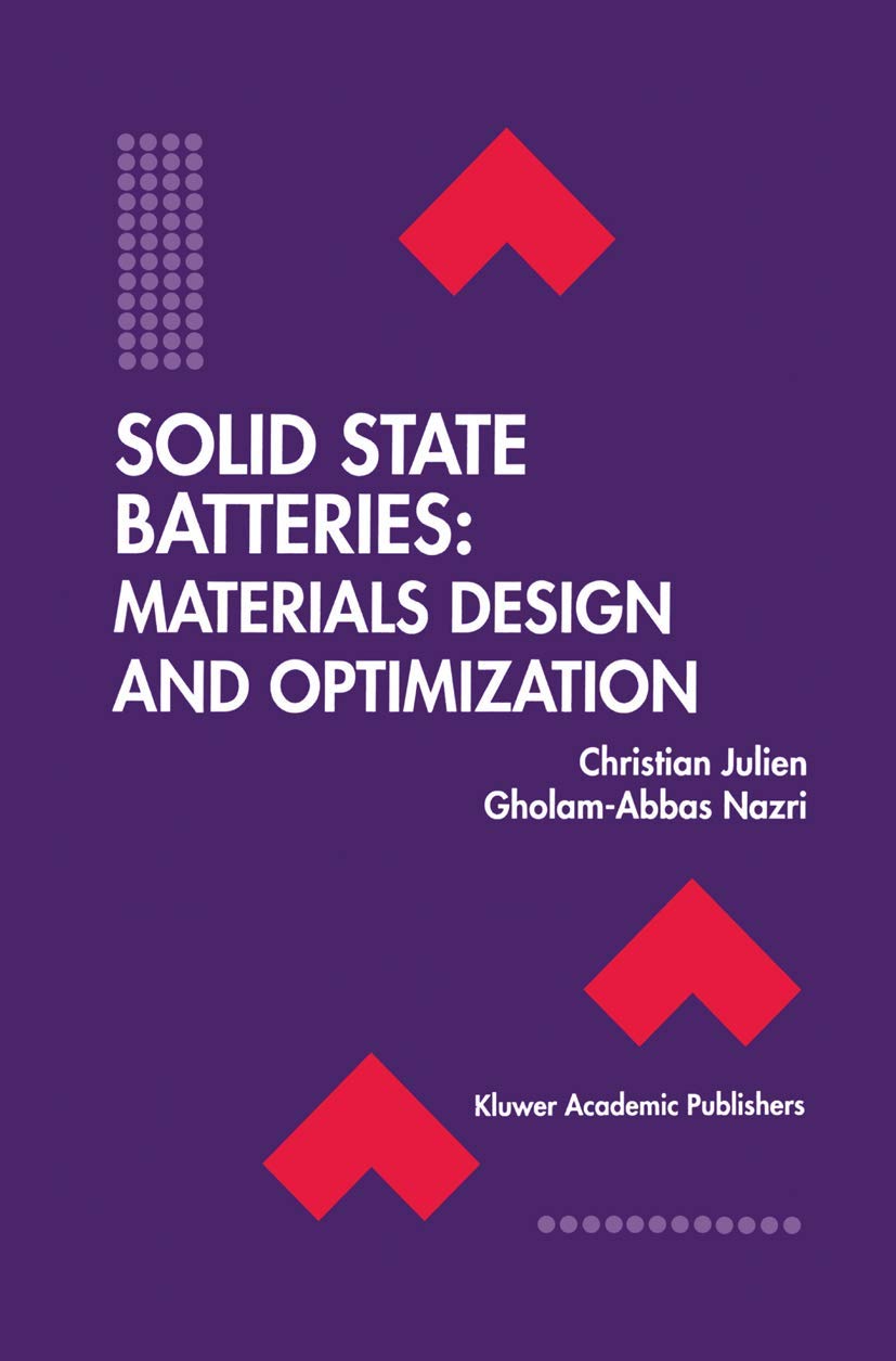 Amazon.com: Solid State Batteries: Materials Design and Optimization ...