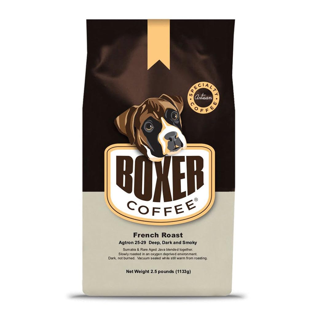 Amazon.com : Boxer Coffee Dark Roast Whole Bean Coffee - French Roast 2 ...