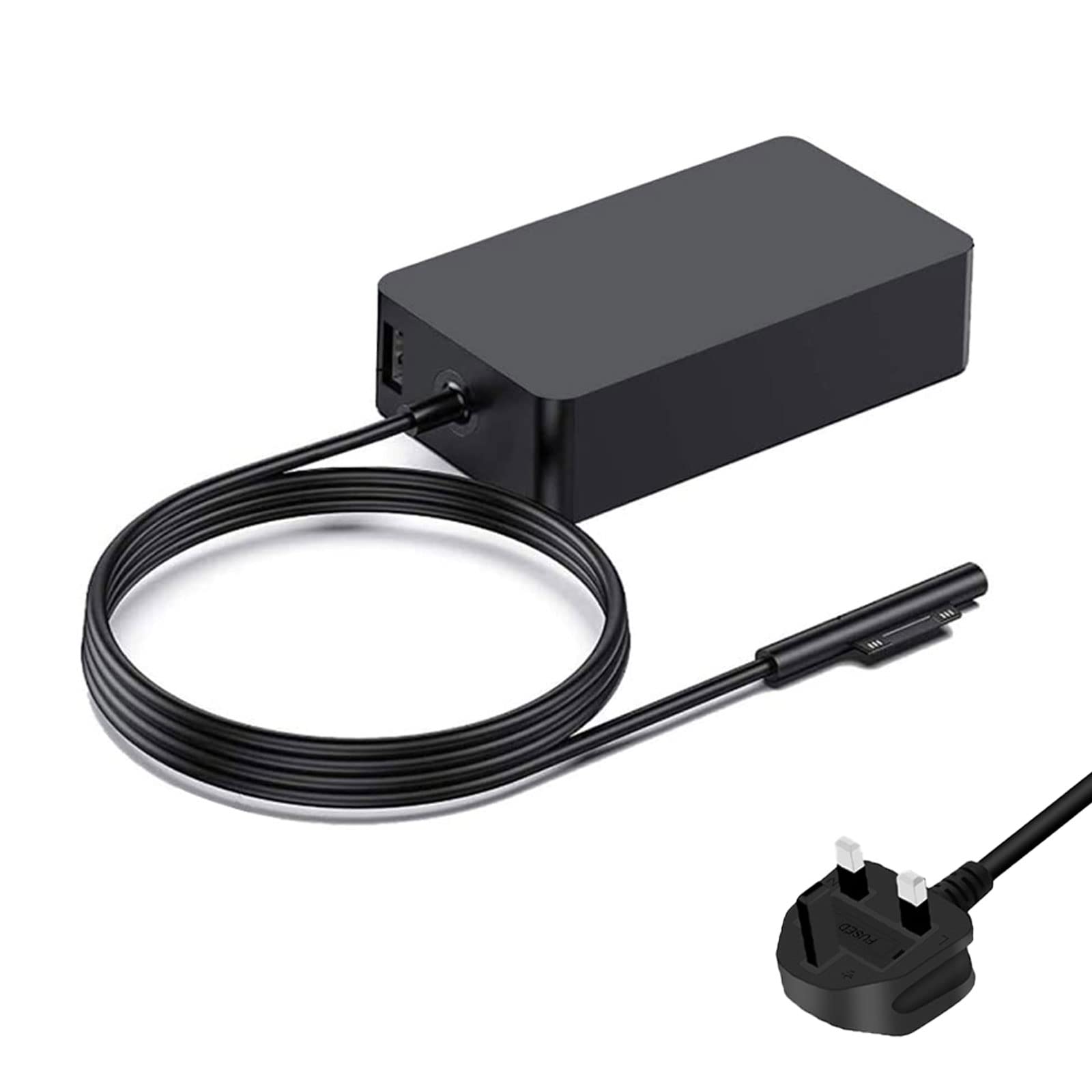 Surface Pro Charger UK, 102W Microsoft Surface Charger Compatible for ...